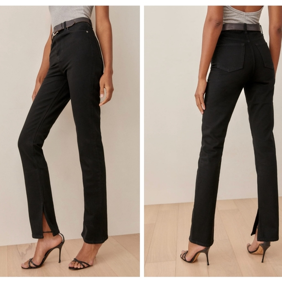 Reformation | Jeans | Reformation Liza Slit Hem Ultra High Rise ...